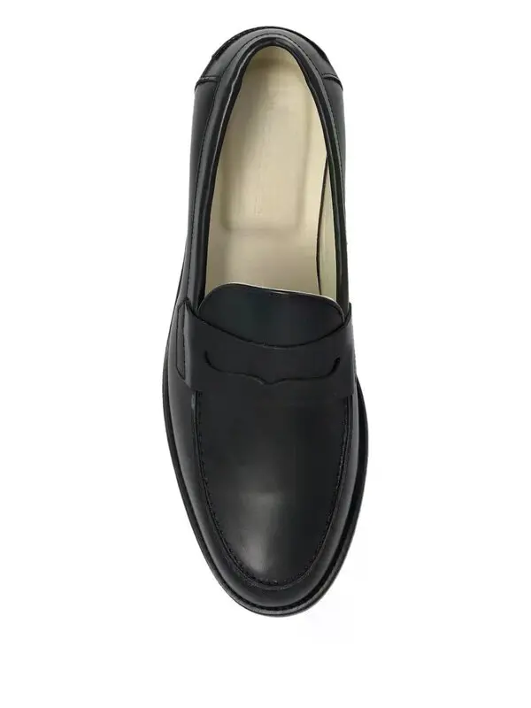 DUKE + DEXTER Wilde Leather Loafers - Black