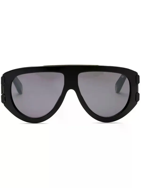 Philipp Plein Eagle Pilot-frame Sunglasses - Black