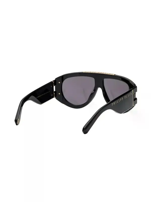Philipp Plein Eagle Pilot-frame Sunglasses - Black