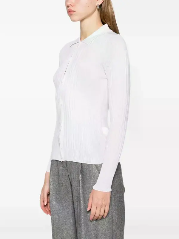 Peserico Ribbed Collared Top
