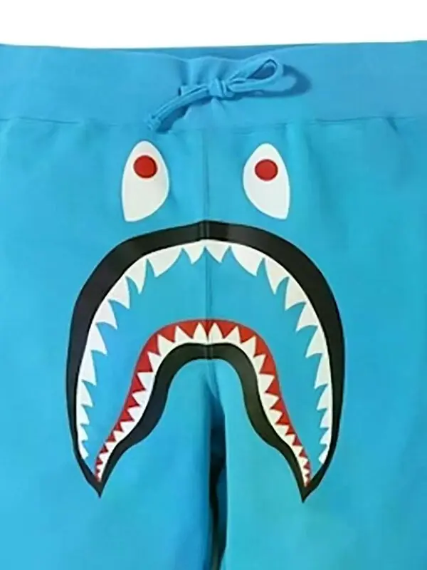 A BATHING APE Shark Basketball Sweatshorts - Blue