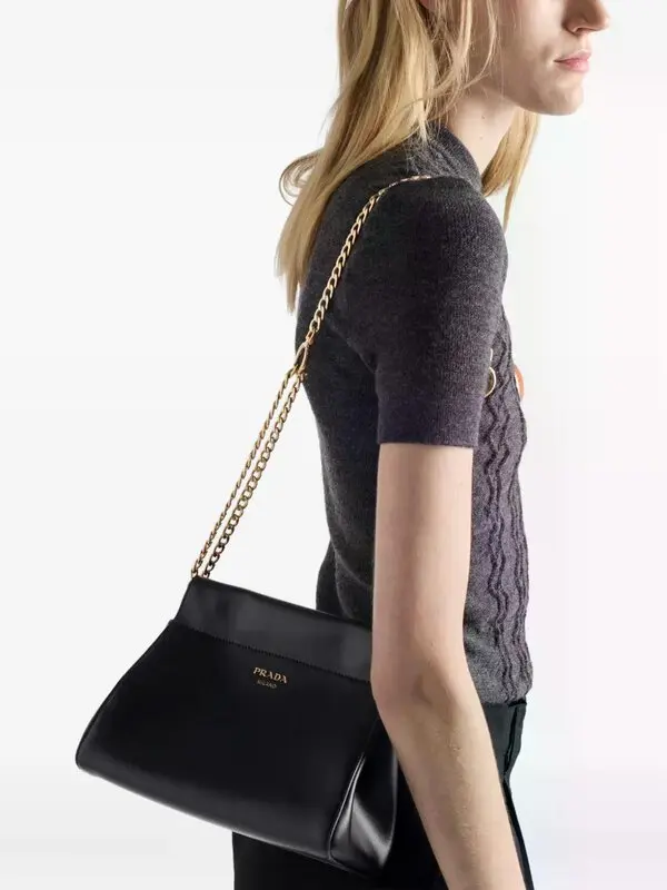 Prada Leather Chain-strap Cross Body Bag