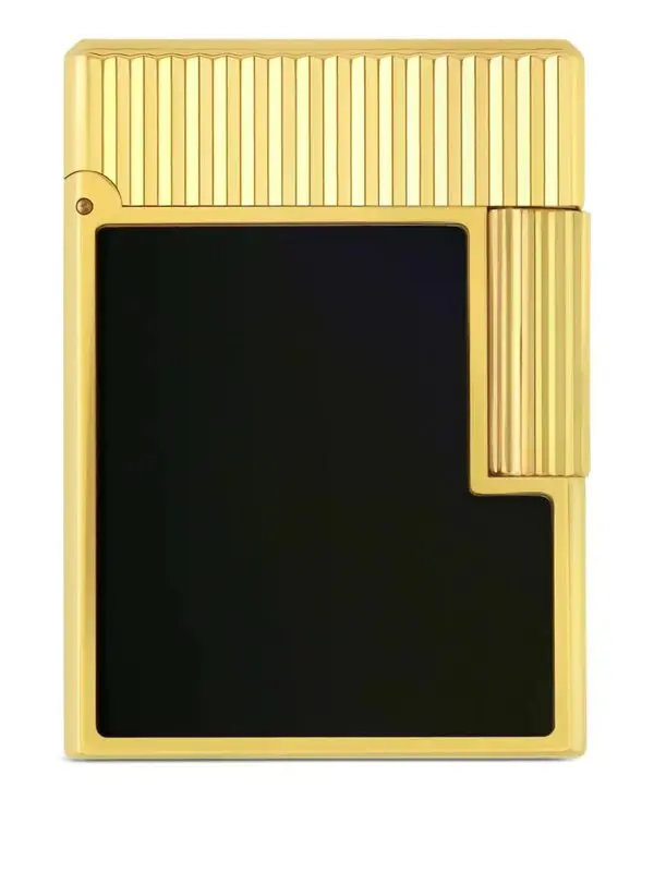 S.t. Dupont Ligne 2 Ribbed Lighter - Gold