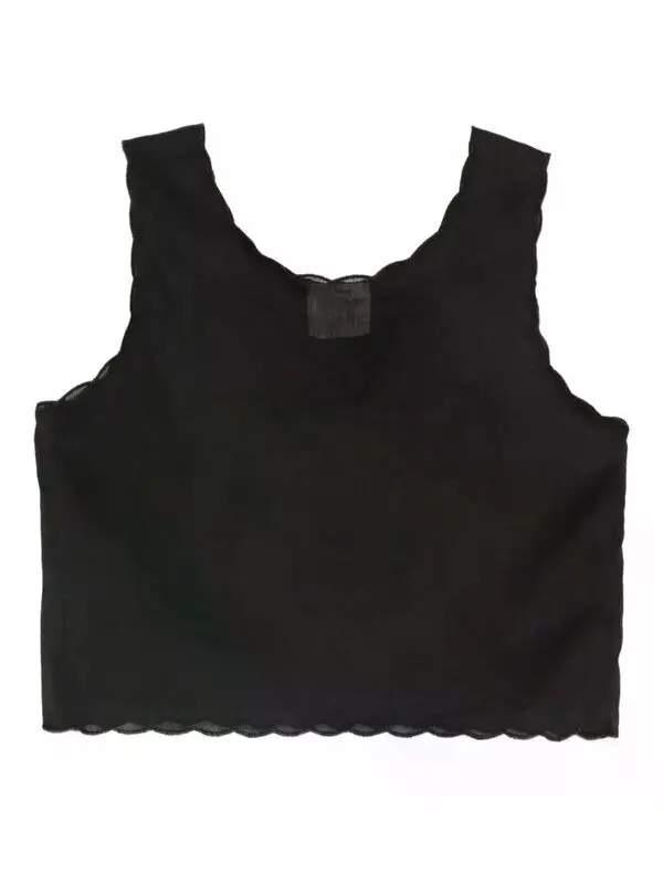 FORTE_FORTE Scallop-trim Tank Top