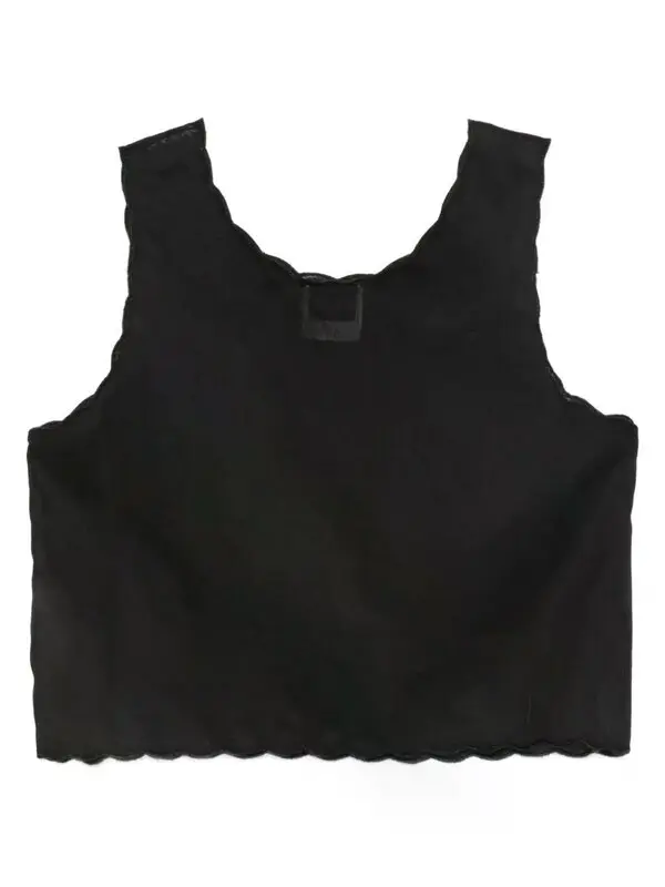 FORTE_FORTE Scallop-trim Tank Top