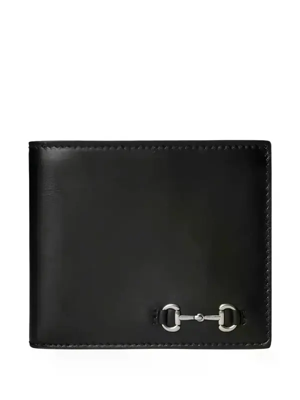 Gucci Horsebit-detail Bifold Card Holder - Black