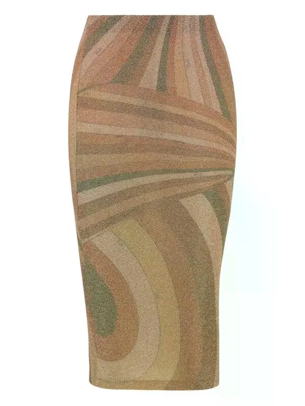Emilio Pucci Patterned Midi Skirt