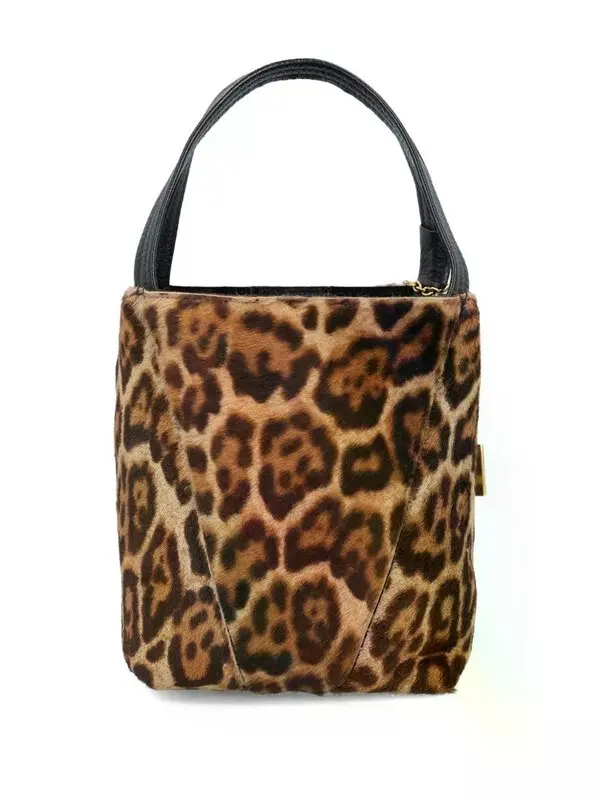 Chloé Leopard-print Shearling Bucket Bag