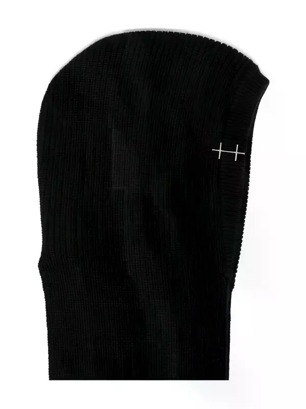HELIOT EMIL Ribbed Balaclava - Black