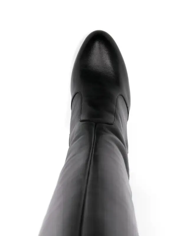 NEROGIARDINI Leather Knee-high Boots