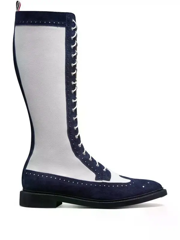Thom Browne Longwing Suede Knee-high Boots