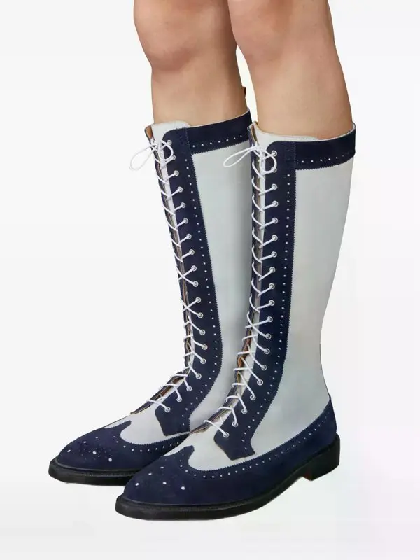 Thom Browne Longwing Suede Knee-high Boots