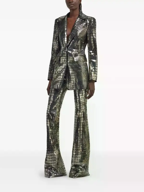 Roberto Cavalli Crocodile-effect Blazer