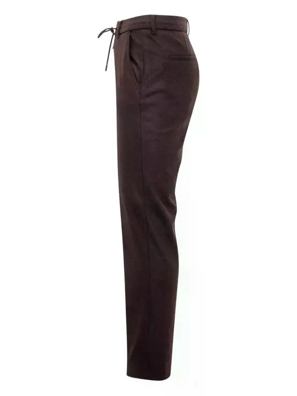 BOSS Flannel Drawstring Trousers - Red