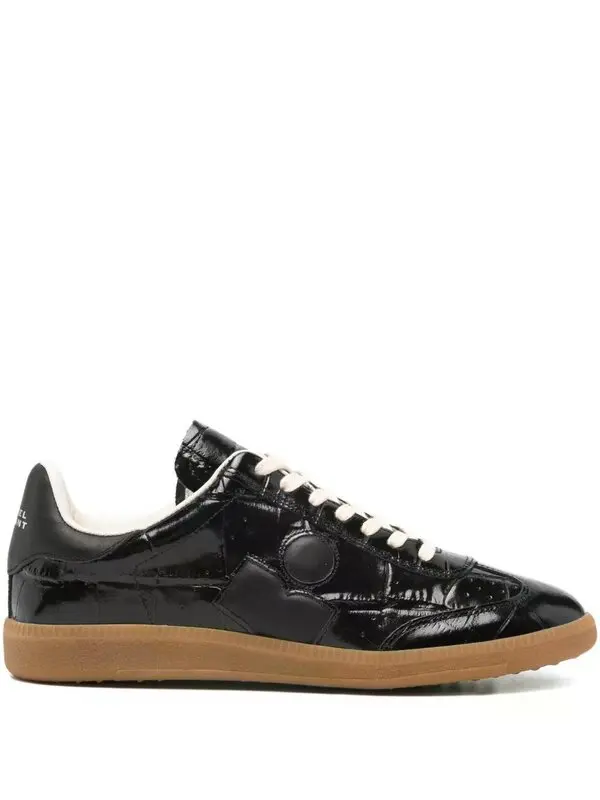 Isabel Marant Étoile Bryce Crocodile-effect Sneakers - Black