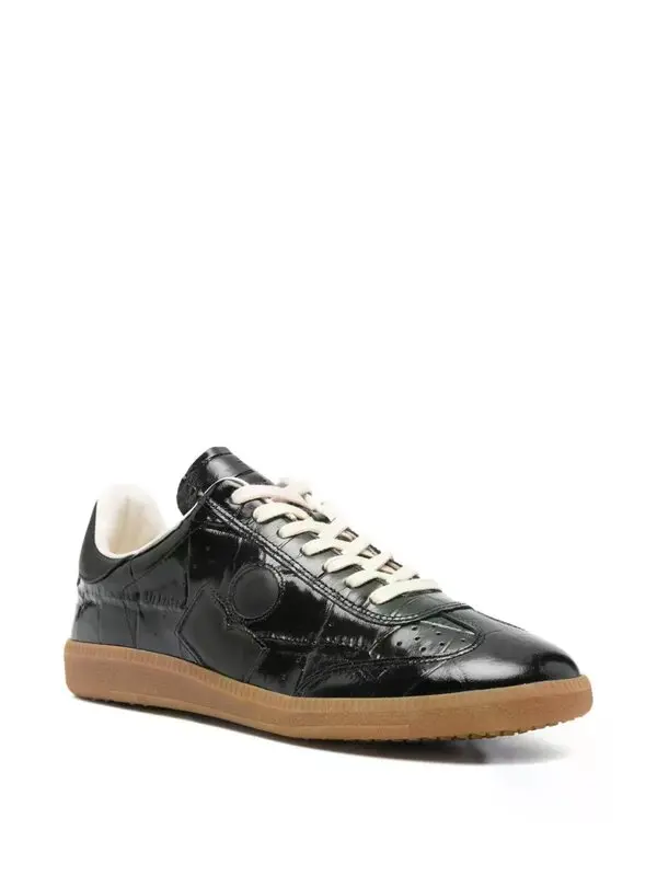Isabel Marant Étoile Bryce Crocodile-effect Sneakers - Black