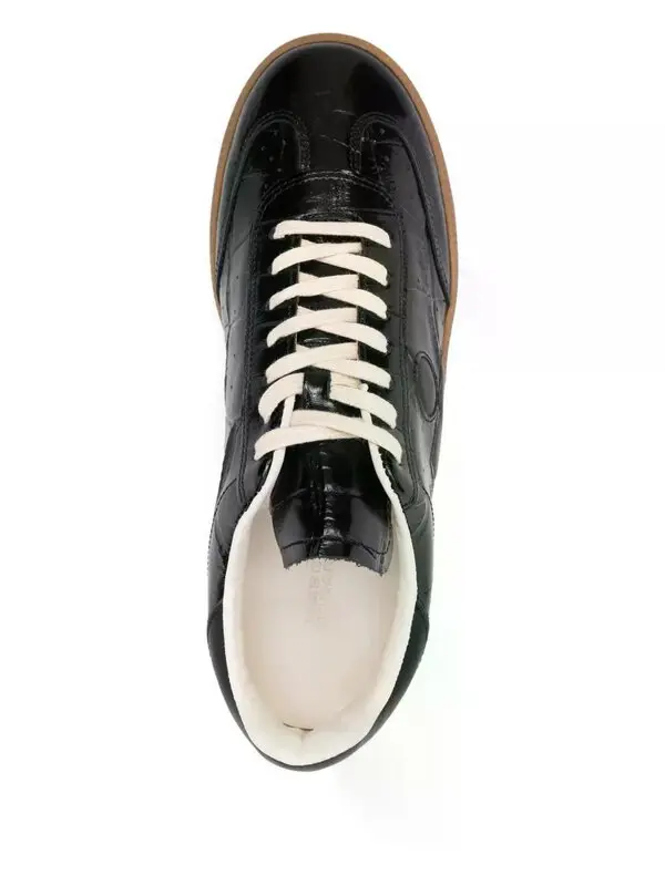 Isabel Marant Étoile Bryce Crocodile-effect Sneakers - Black