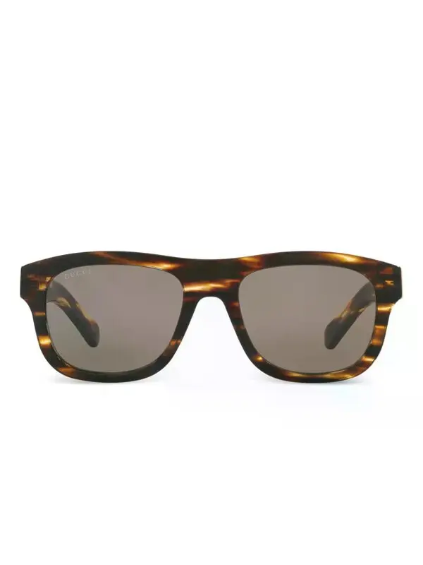 Gucci Square-frame Sunglasses - Brown