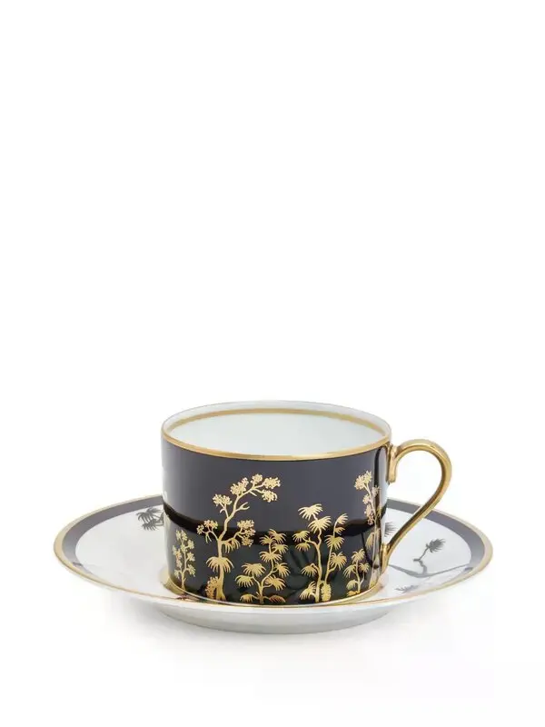 PINTO PARIS Kyoto Tea Cup And Saucer - Black