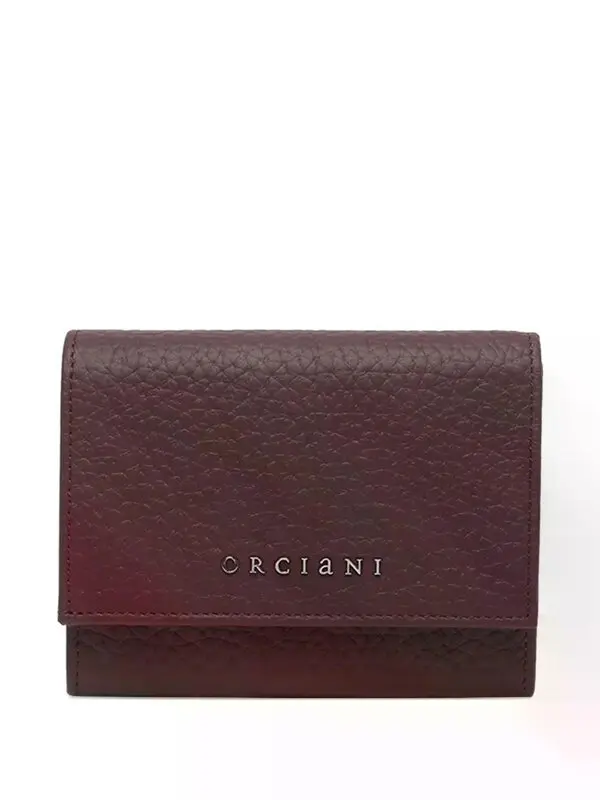 ORTIGNI Clip Closure Soft Card Holder - Red