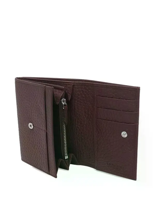 ORTIGNI Clip Closure Soft Card Holder - Red