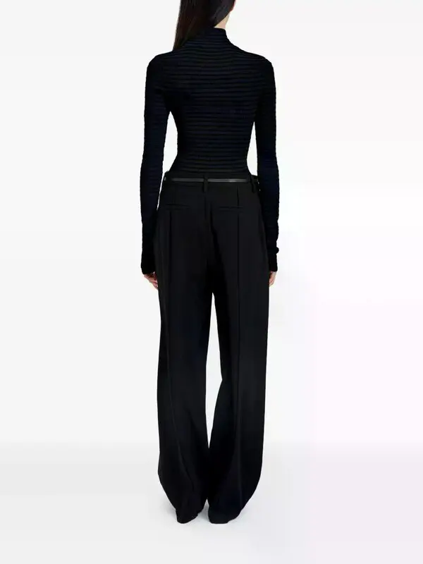 Proenza Schouler Didi Striped Velvet Top
