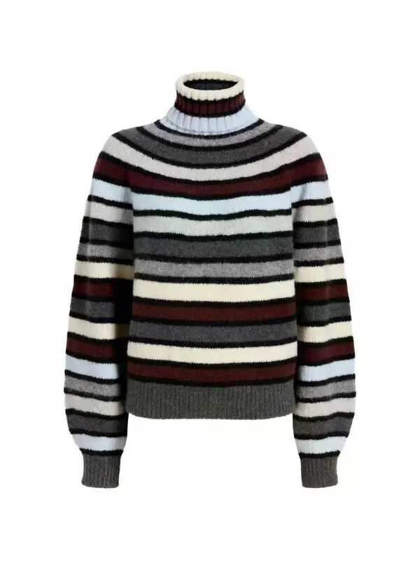 Proenza Schouler Danea Striped Roll-neck Sweater