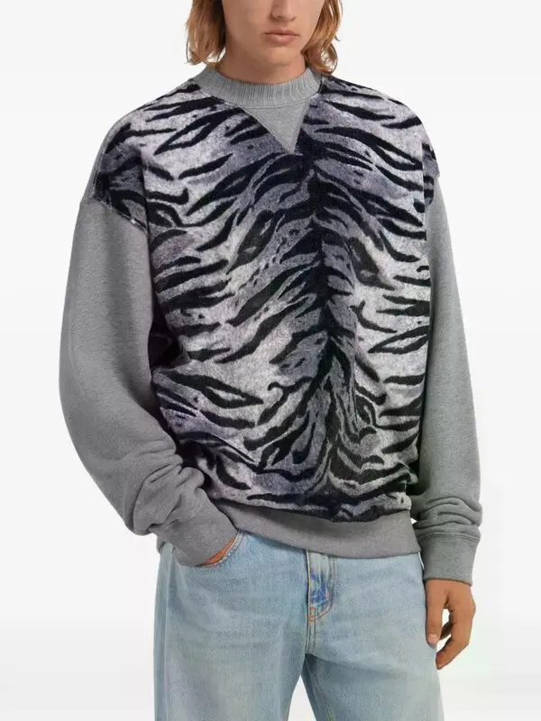Roberto Cavalli Zebra-print Sweatshirt
