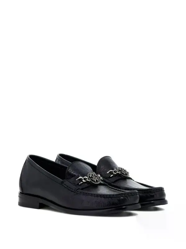 Roberto Cavalli Chain-embellished Loafers
