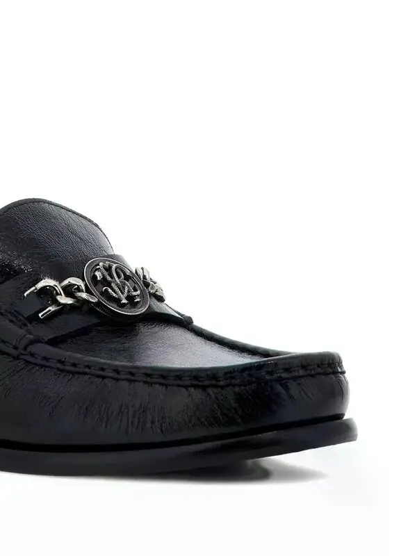 Roberto Cavalli Chain-embellished Loafers
