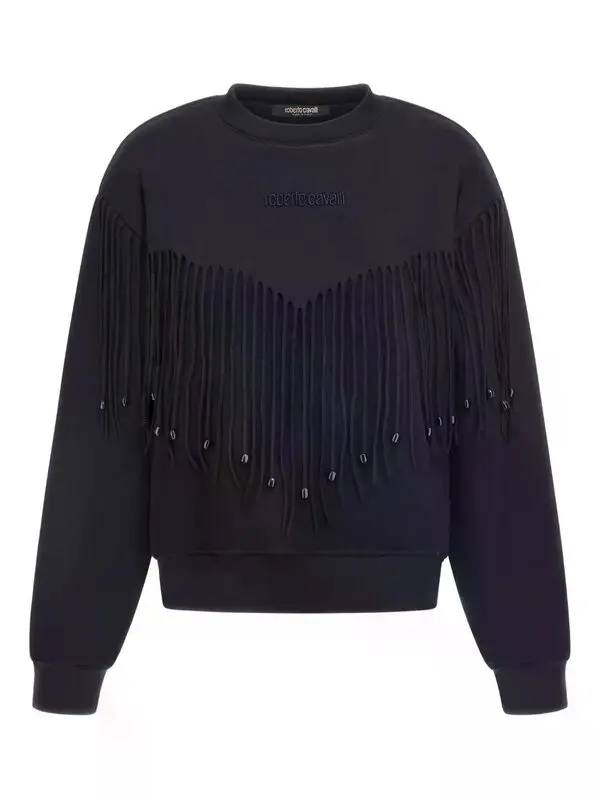 Roberto Cavalli Fringe Embellished Sweatshirt