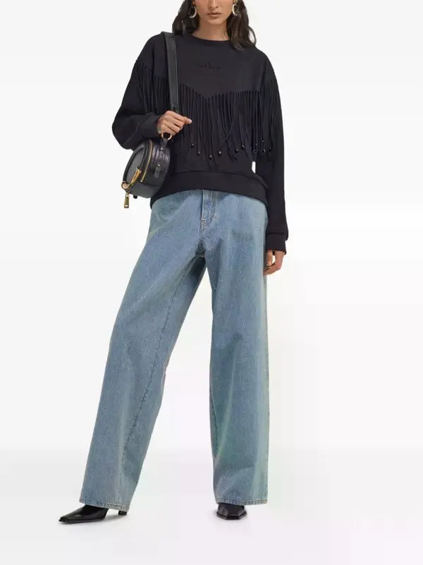 Roberto Cavalli Fringe Embellished Sweatshirt