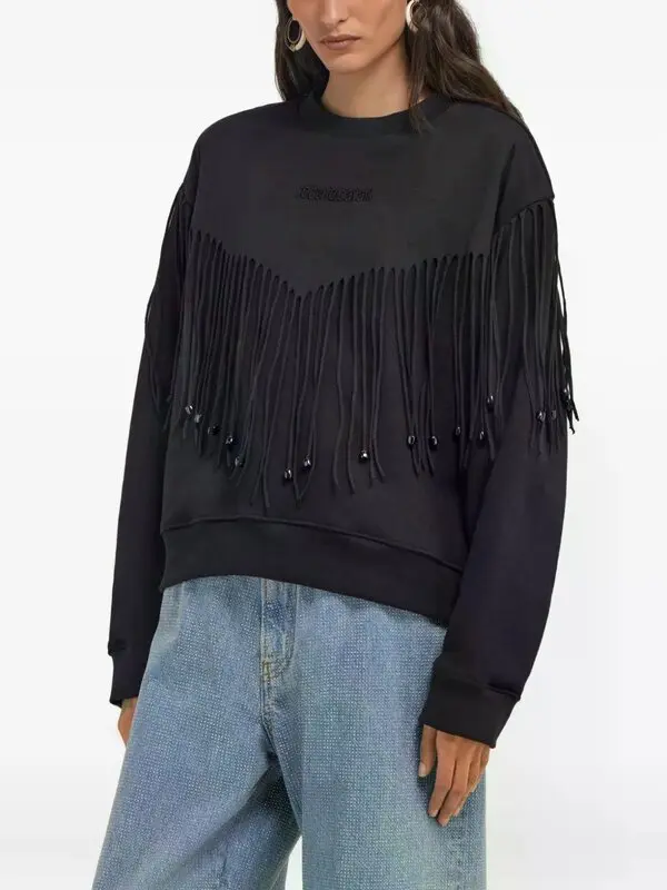 Roberto Cavalli Fringe Embellished Sweatshirt