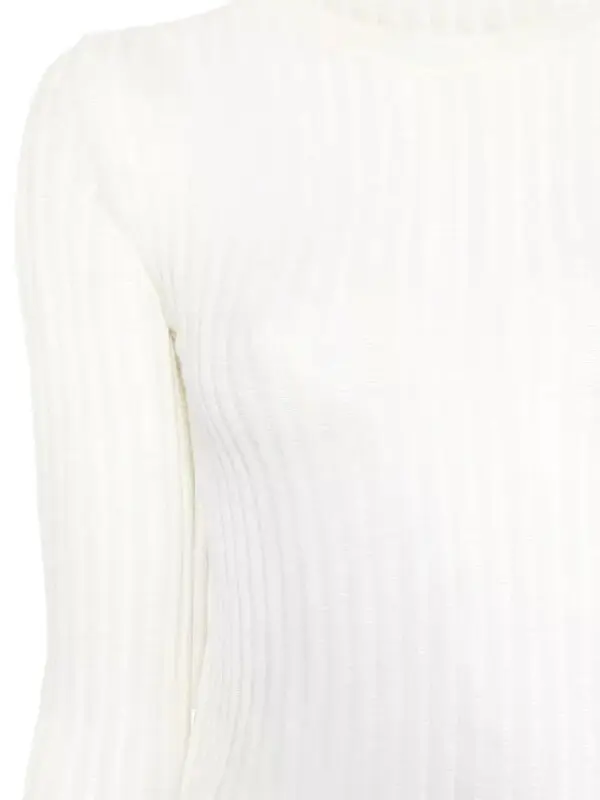 Dixie Ribbed Long-sleeve Sweater