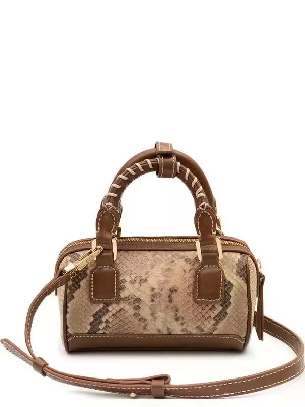 ISLA Mini Snakeskin Top Handle Bag