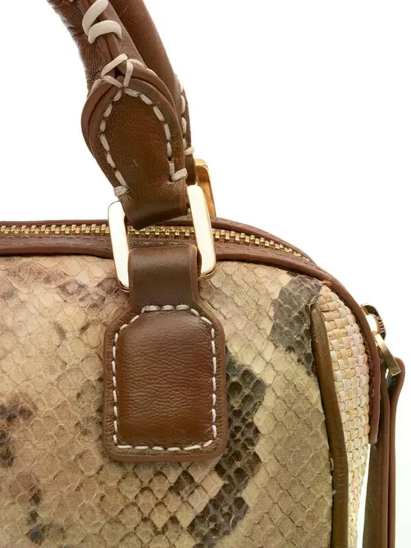 ISLA Mini Snakeskin Top Handle Bag
