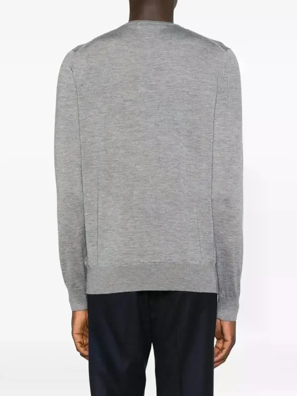 Bruno Manetti Fine-knit Jumper - Grey