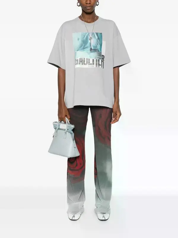 JEAN PAUL GAULTIER Graphic-print T-shirt - Grey