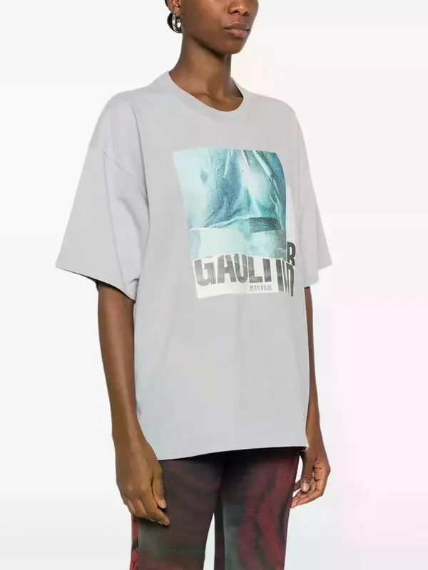JEAN PAUL GAULTIER Graphic-print T-shirt - Grey