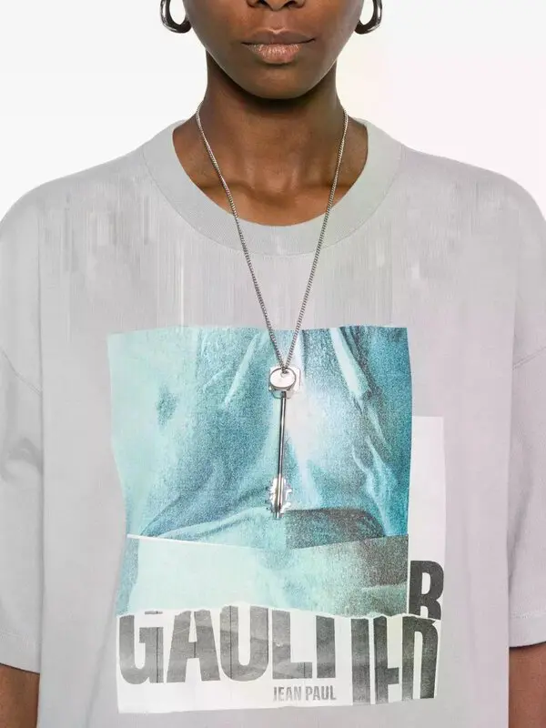 JEAN PAUL GAULTIER Graphic-print T-shirt - Grey