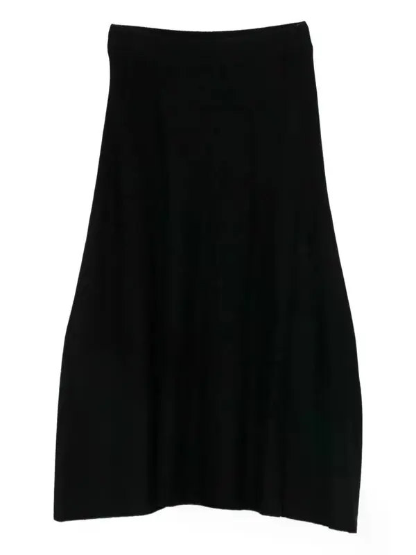 GRAN SASSO Knitted Midi Skirt - Black