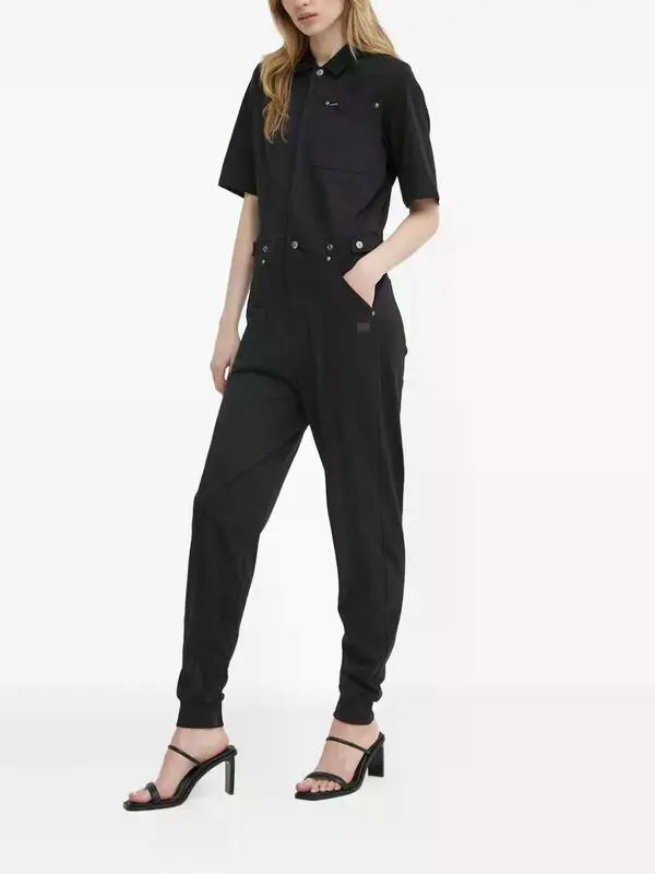 G-star Raw Buttoned Short-sleeve Jumpsuit