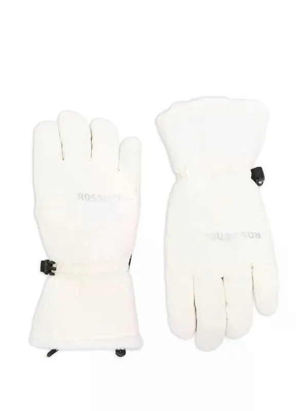 Rossignol Panelled Gloves With Wrist Closure - White