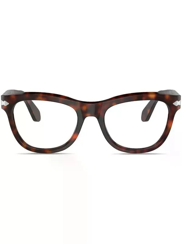 Persol Square Frame Eyeglasses - Brown