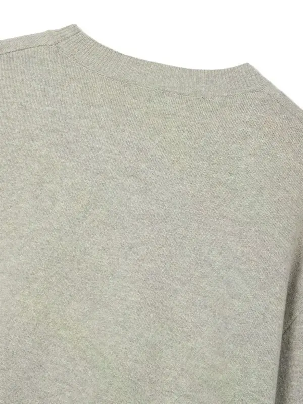 STUDIO TOMBOY Round Neck Wool Blend Sweater - Grey