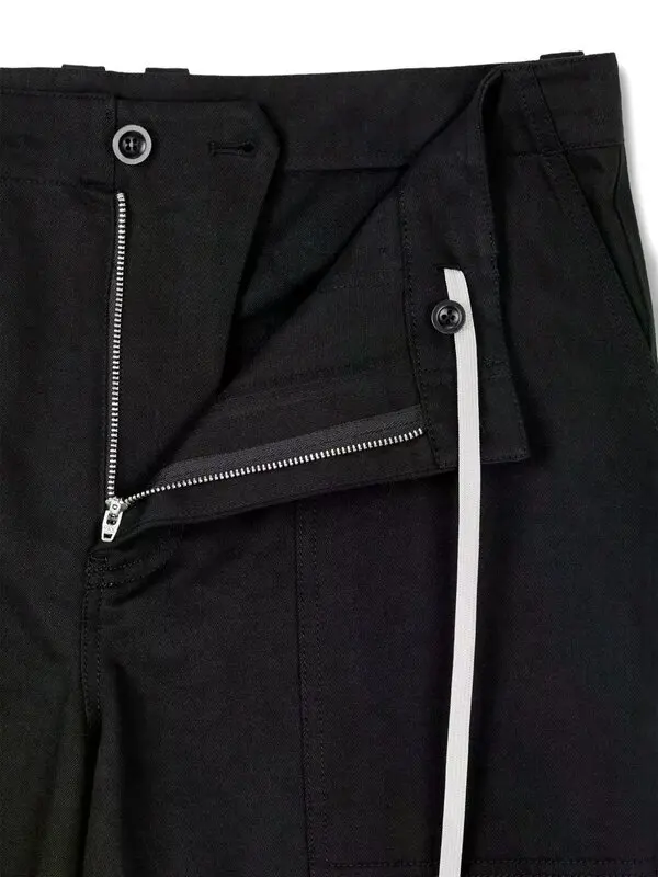 STUDIO TOMBOY Fatigue Cotton Trousers - Black