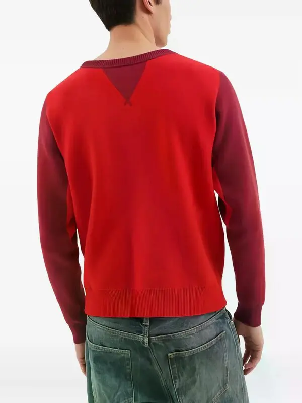 1989 STUDIO Crew-neck Panelled Sweater
