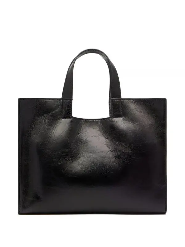 Bally Leather Tote Bag With Logo Detail