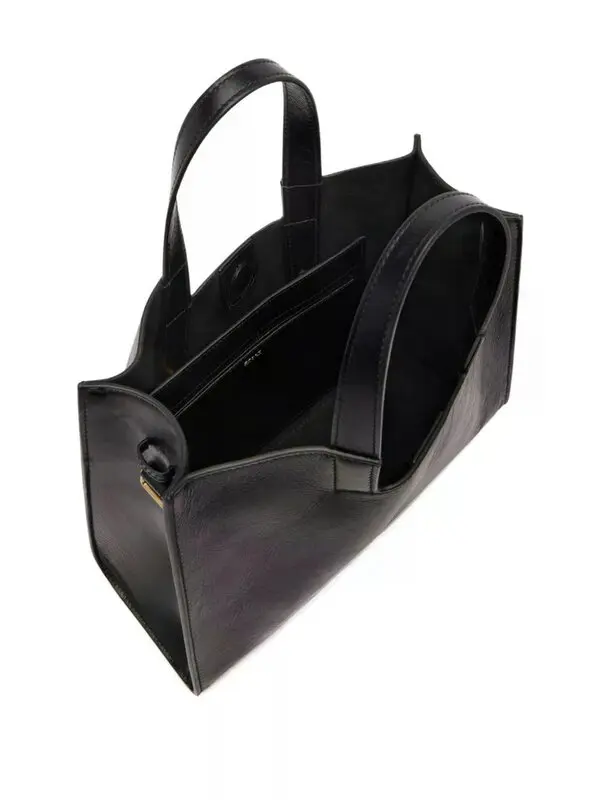 Bally Leather Tote Bag With Logo Detail