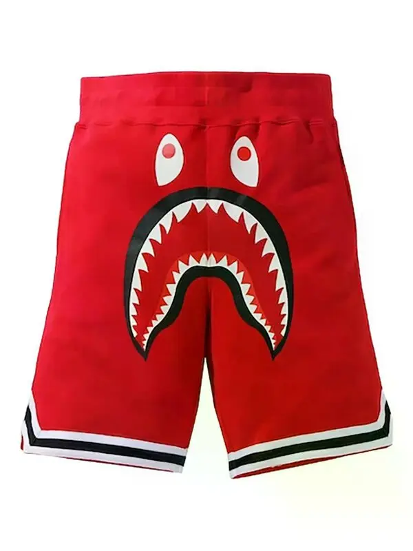 A BATHING APE® Shark Basketball Sweatshort - Red